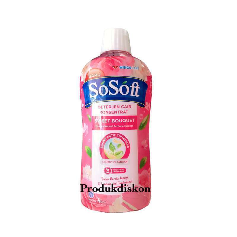 Jual So Soft Liquid Detergent Sweet Bouquet 750 Ml Di Seller Metro ...