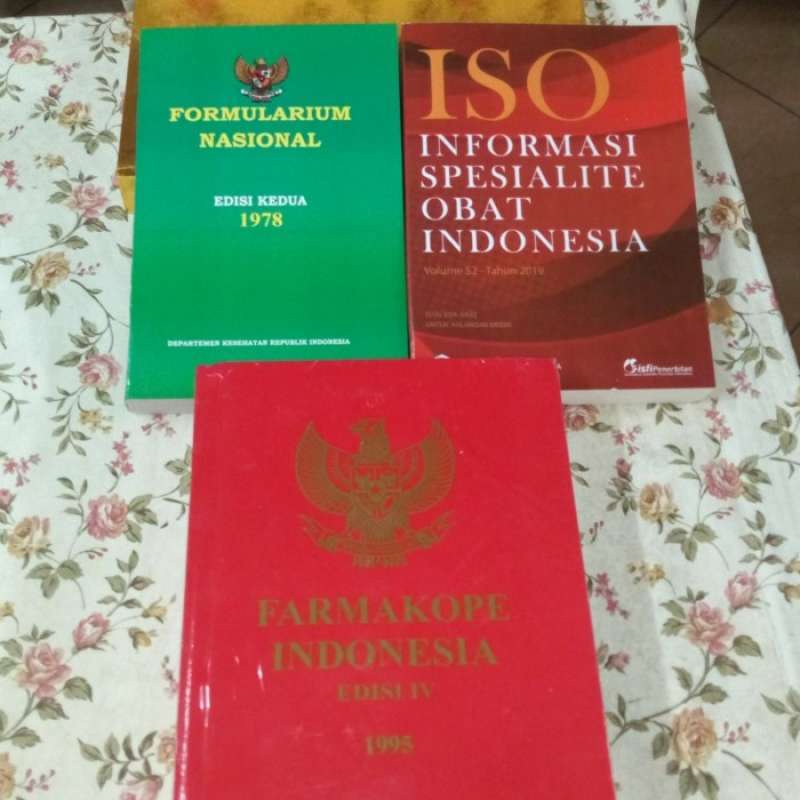 Promo Buku Farmasi Farmakope Edisi 4 Formularium Nasional Iso Satu Set ...