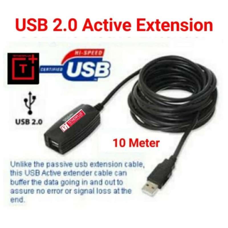 Jual USB active extender 10M PhotoBooth/DSLR tethered/Scanner/Modem di ...