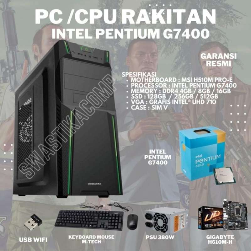Jual PC CPU Gen 12 INTEL Pentium Gold G7400 LGA 1700 - KOMPUTER RAKITAN di Seller SwastikaComp ...