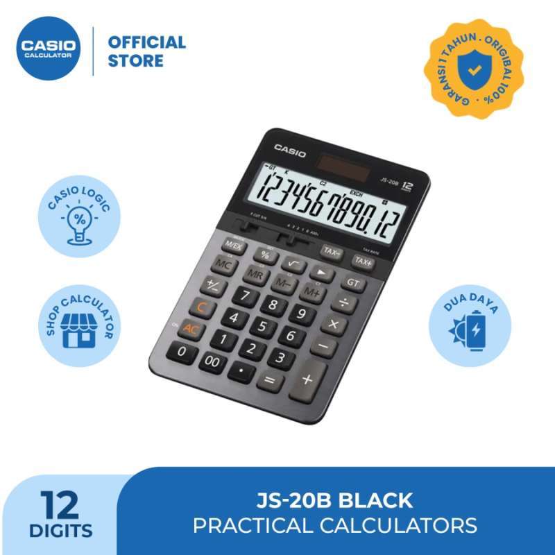 Jual Kalkulator Casio Js 20 B Original Harga Termurah Juli 2024 | Blibli