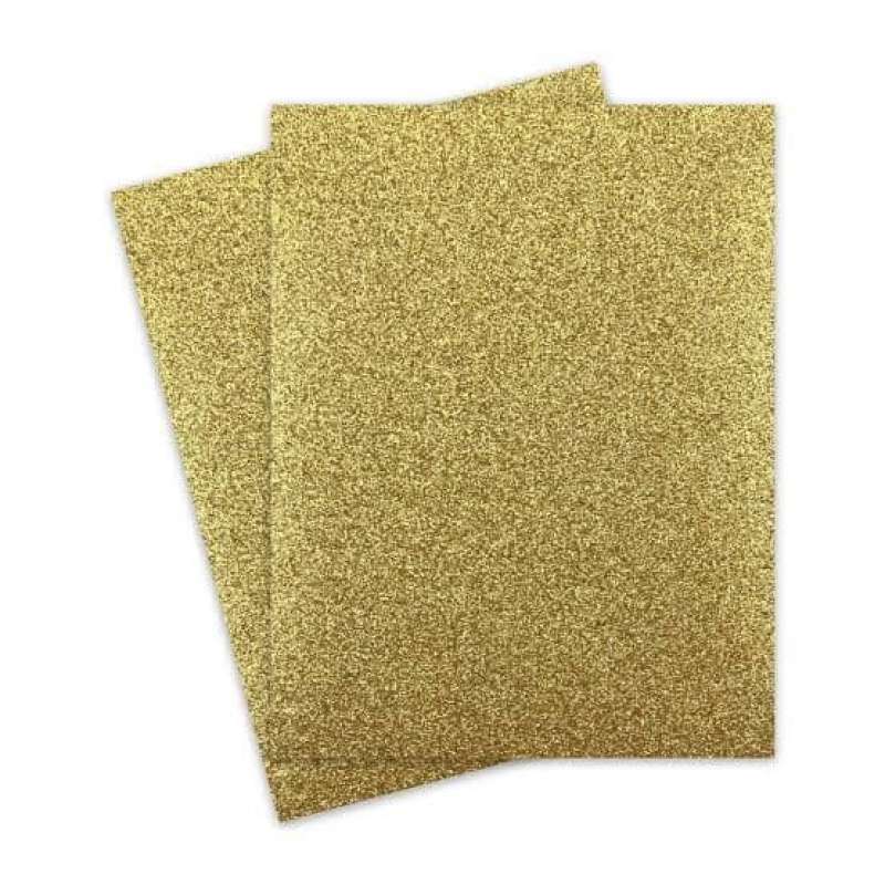 Jual A4 10 Lembar Kertas Karton Gold Silver Glitter Holographic Paper ...
