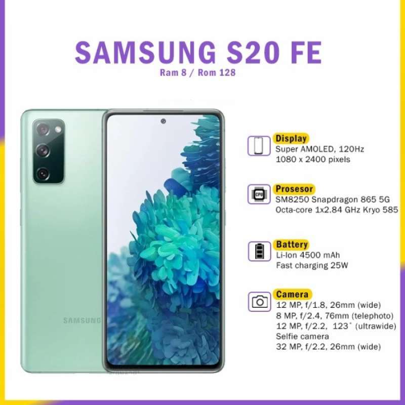 Jual Samsung S20 Fe Ram Spesifikasi Original, Murah & Diskon Harga ...