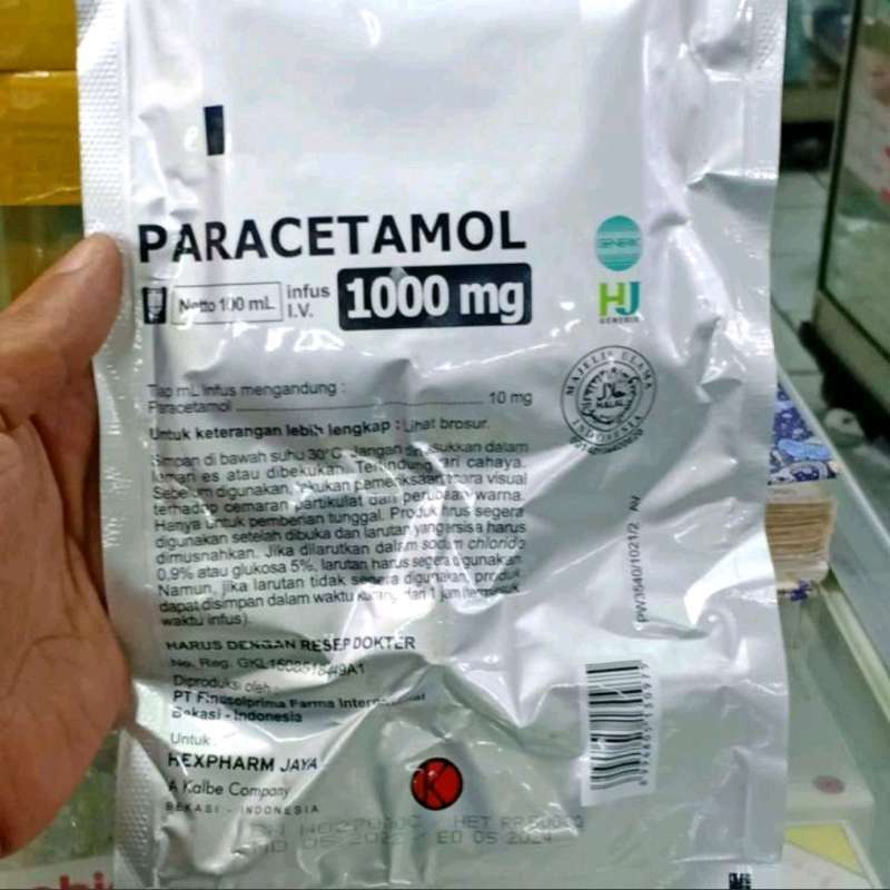 Jual Paracetamol Drip 1000ml Infus Per Pack Original Di Seller Apotek ...