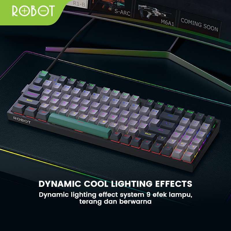 Jual Robot Workmate Ii Mechanical Wired Keyboard Gaming 94 Keys Pbt ...