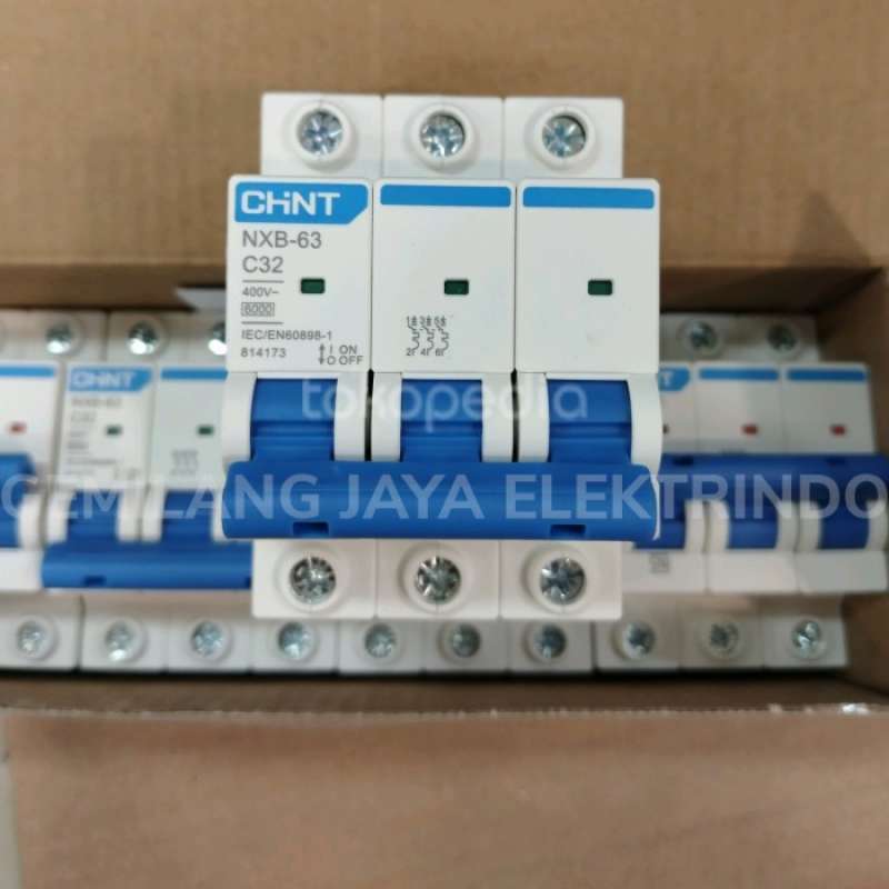 Promo MCB CHINT NBX-63 3P 63A 6kA MCB CHNT 3P 32A 6kA 6A - 32A Diskon 23% di Seller Pedalis ...