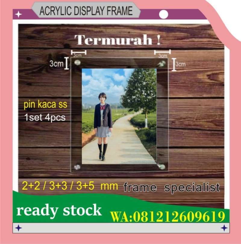 Jual WALL FRAME POSTER BROSUR FRAME FOTO /FRAME DISPLAY A2 48X66CM 3MM ...