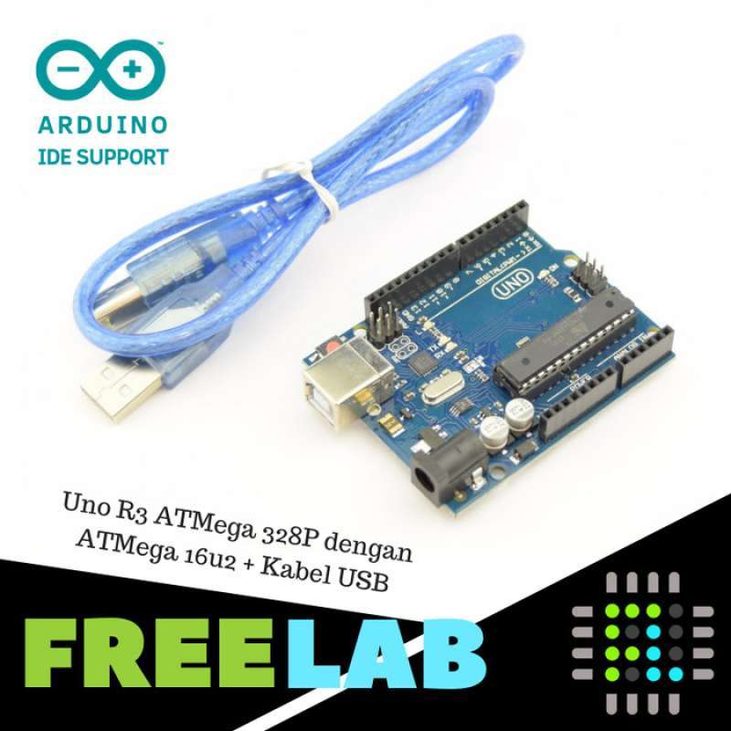 Promo Arduino Uno R3 Atmega 328p Dengan Atmega 16u2 Kabel Usb Arduino 8971