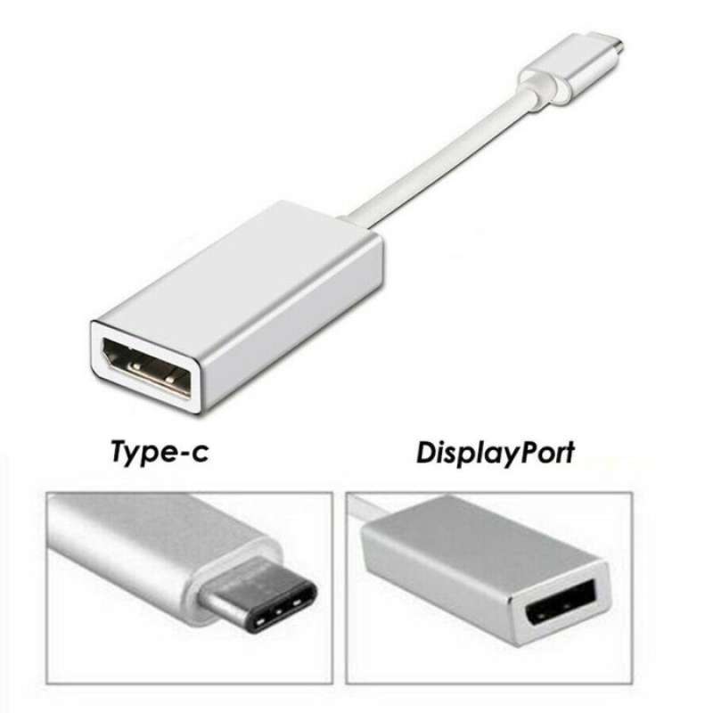 Promo Type-C To Displayport 4K Converter Type-C To Dp Display Port ...