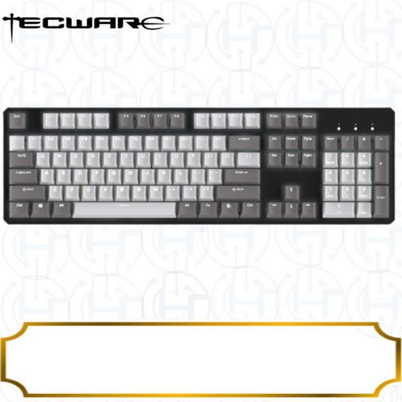 Promo Tecware Keyboard Pbt 110 Keycaps White Grey Twkb-Pbt-Whgr Double ...