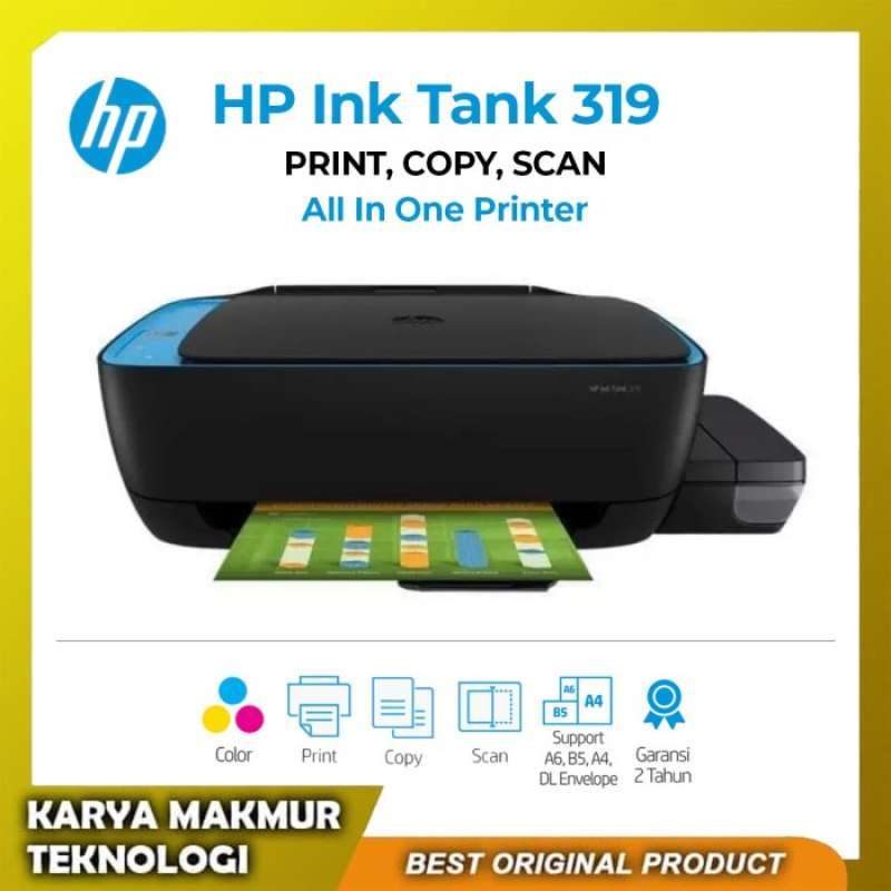 Jual HP Ink Tank 319 All In One Printer (Print, Scan, Copy) di Seller ...