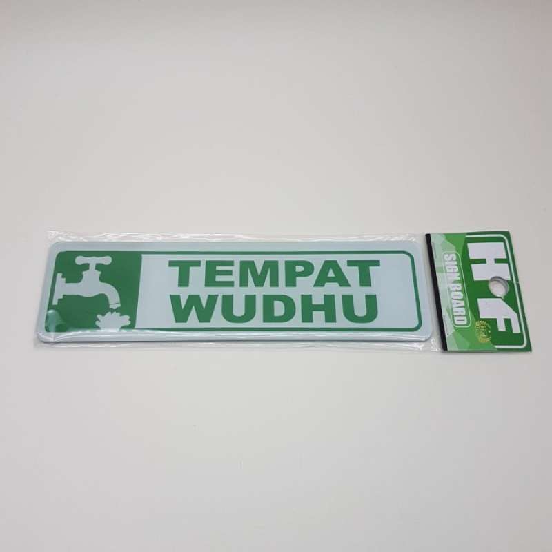 Jual Sale Tempat Wudhu Sign Board Acrylic Akrilik Papan Tulisan Tempat ...