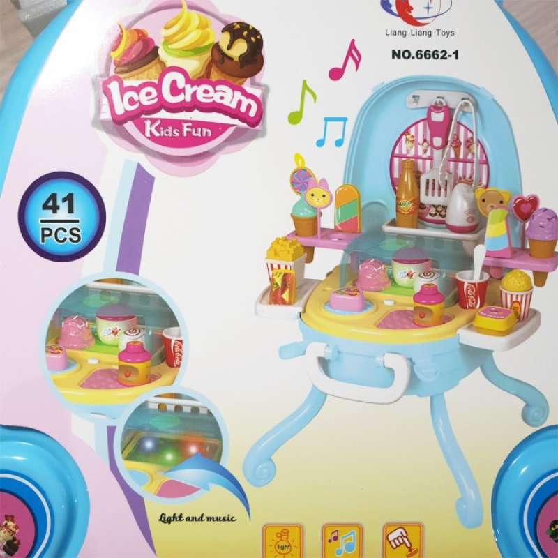 Jual mainan anak lucu ice cream kids fun 41 pcs with light and sound di ...