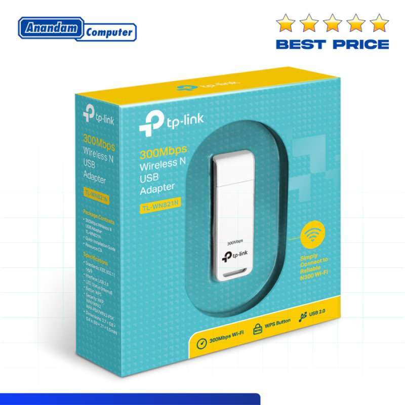 Jual TP-Link TL-WN821N - 300Mbps Wireless N USB Adapter di Seller ...