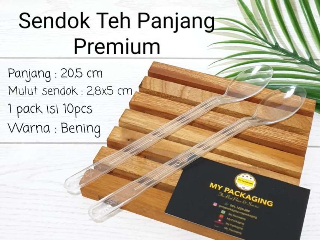 Jual Sendok Teh Plastik Panjang Premium - Bening (isi 10pcs) Di Seller ...