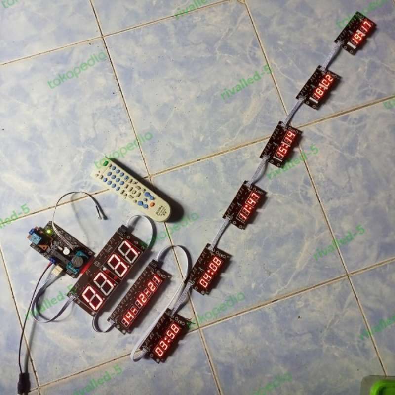 Promo Modul Controller Jam Iqomah Waktu Shalat Seven 7 Segment Kecil ...