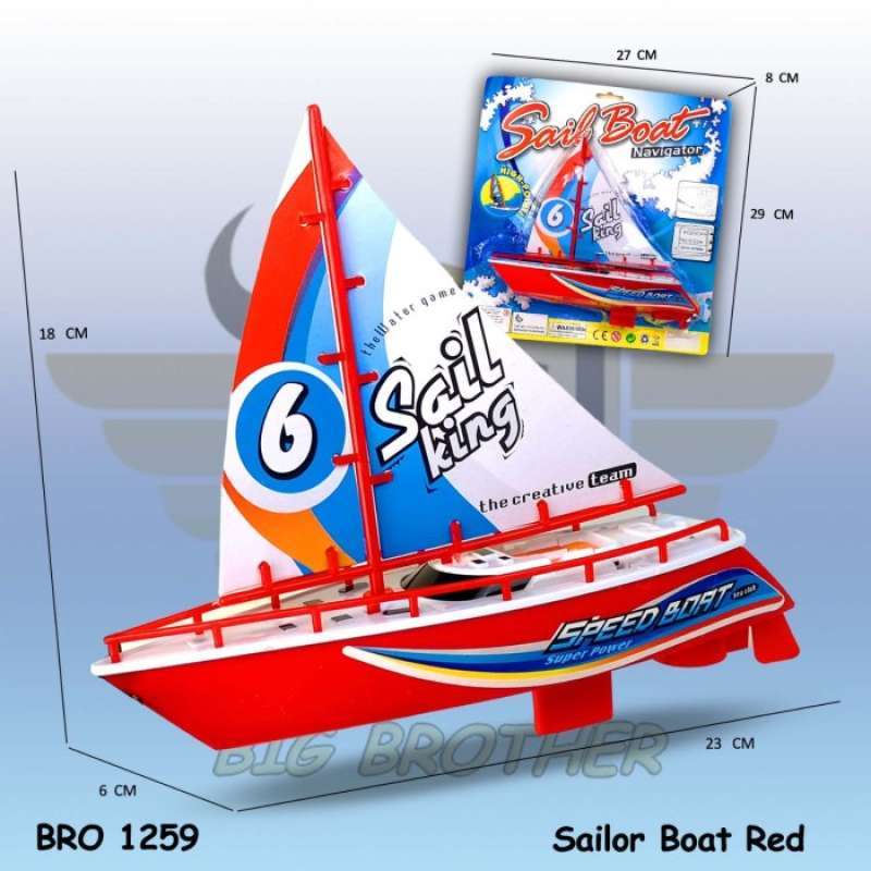 Jual Mainan anak perahu layar besar otok otok kapal kapalan bisa di air ...