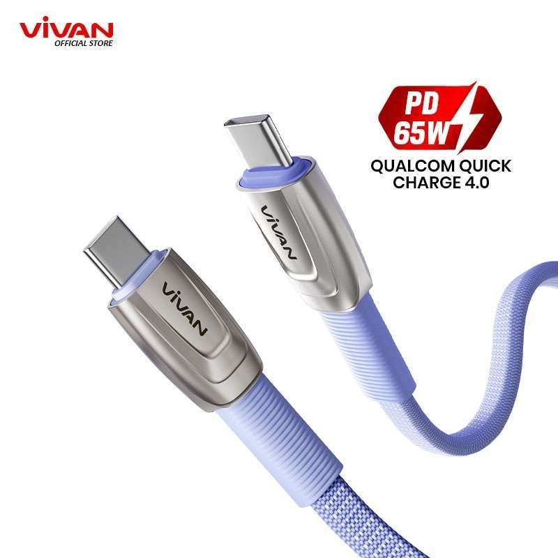 Promo Vivan Btk-cc Data Kabel Fast Charging 65w 5a Type-c To Type-c 120 Cm Diskon 18% Di Seller ...