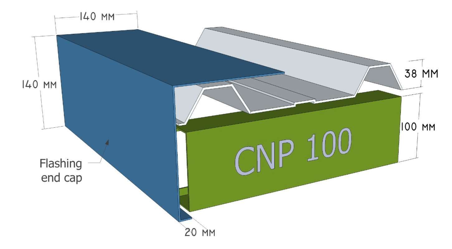 Jual Flashing End Cap Zincalume Color / Non Color Type 400 - 0.30mm ...