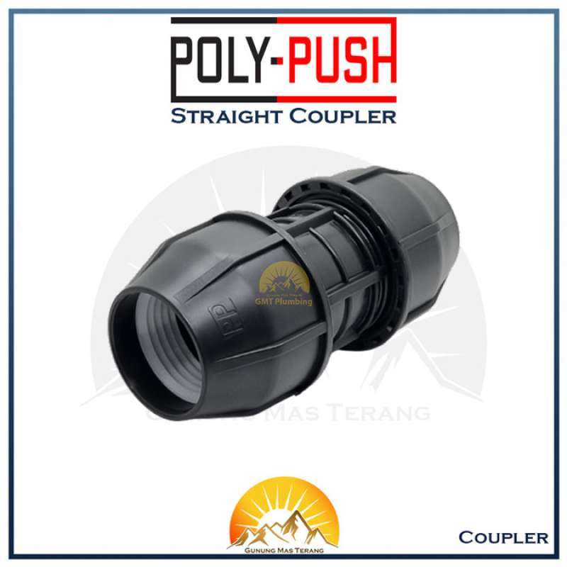 Promo Poly Push Coupling 75 mm 2 1/2 In Fitting Pipa HDPE Coupler ...