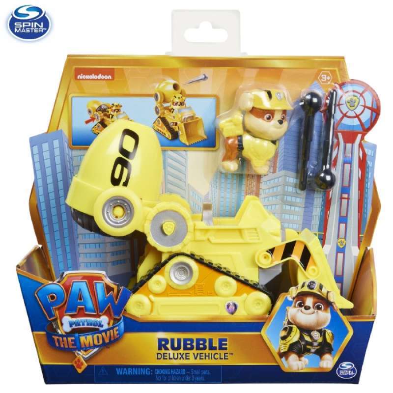 Promo PAW PATROL The Movie Rubble Deluxe Transforming Bulldozer Diskon ...