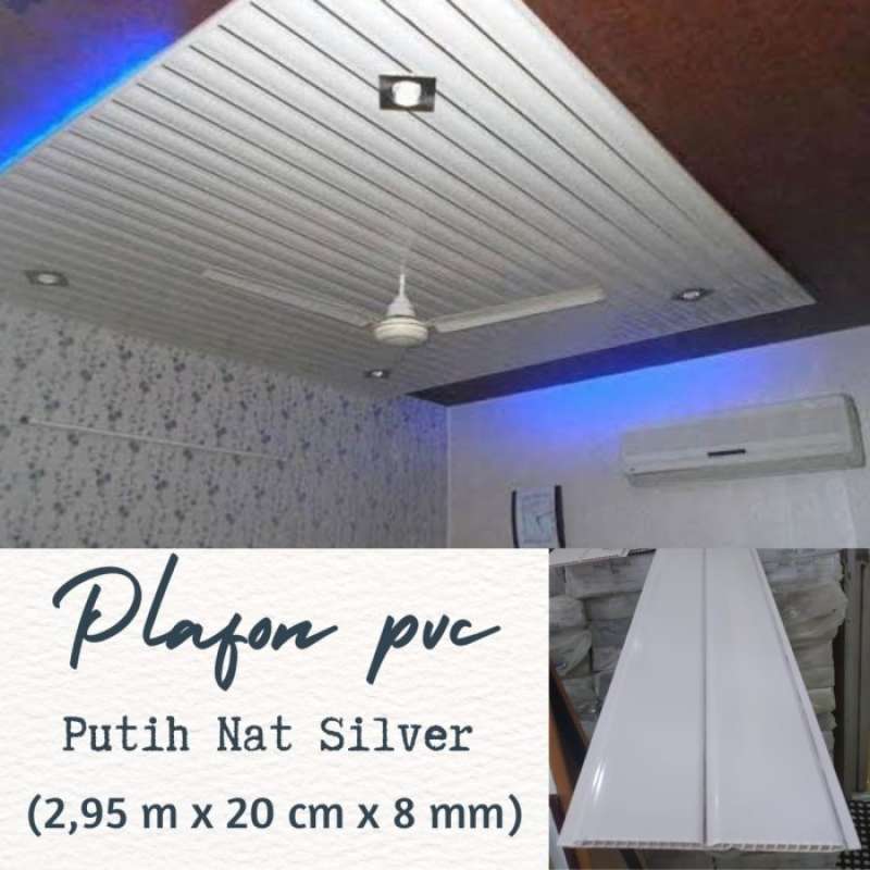 Jual Plafon Pvc Minimalis Murah Putih Polos Dan Putih Nat Harga Per ...