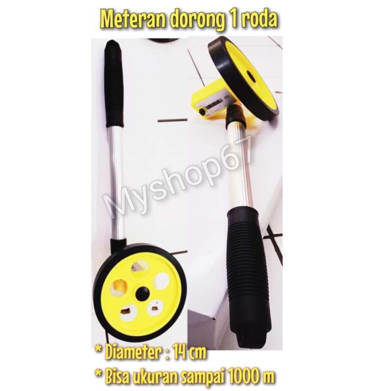 Promo METERAN DORONG 1 RODA/MEASURING WHEEL/ALAT UKUR DIAMETER 14CM-10 ...