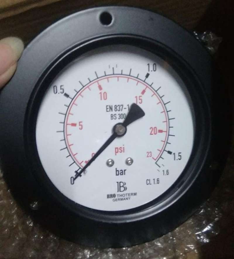 Promo Pressure gauge / Manometer Tipe BS 300 3 inch Center Back ...