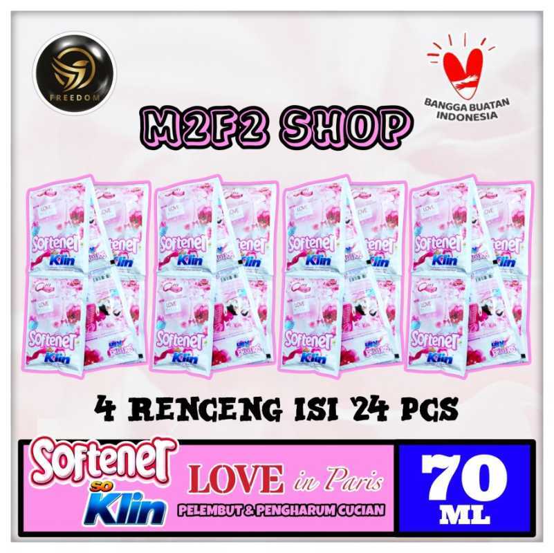 Promo So Klin Liquid Softener Parfum Love In Paris Sachet | Merah - 70 ...
