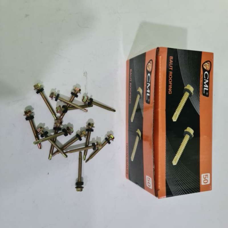 Promo Baut Rofing Merk Cml 12x50 1kotak Isi 250 Pcs Diskon 23% Di ...