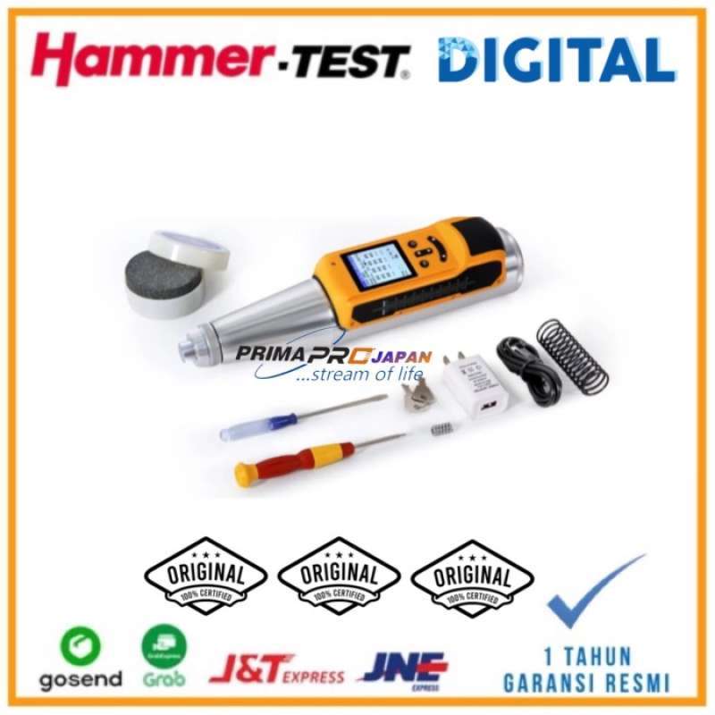 Promo HAMMER TEST DIGITAL HAMMER TEST BETON DIGITAL - ALAT UJI BETON ...