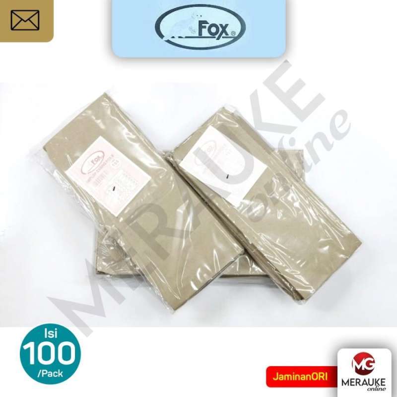 Jual Amplop Coklat Casing Fox Isi 100 Lembar - D (folio) Di Seller ...