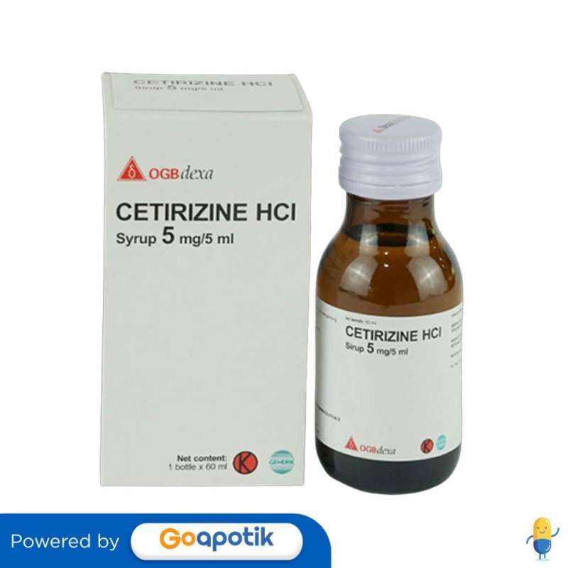 Jual CETIRIZINE OGB DEXA MEDICA 5 MG/5 ML SYRUP 60 ML di Seller Apotek ...