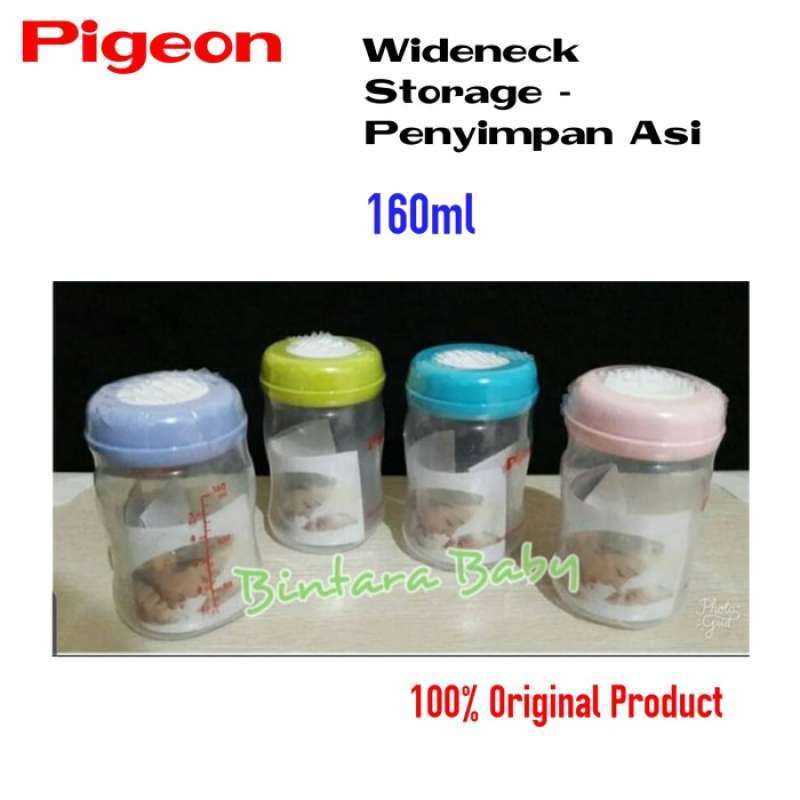 Promo Botol Penyimpan Asi Pigeon Wide Neck Milk Storage Diskon 23% di ...