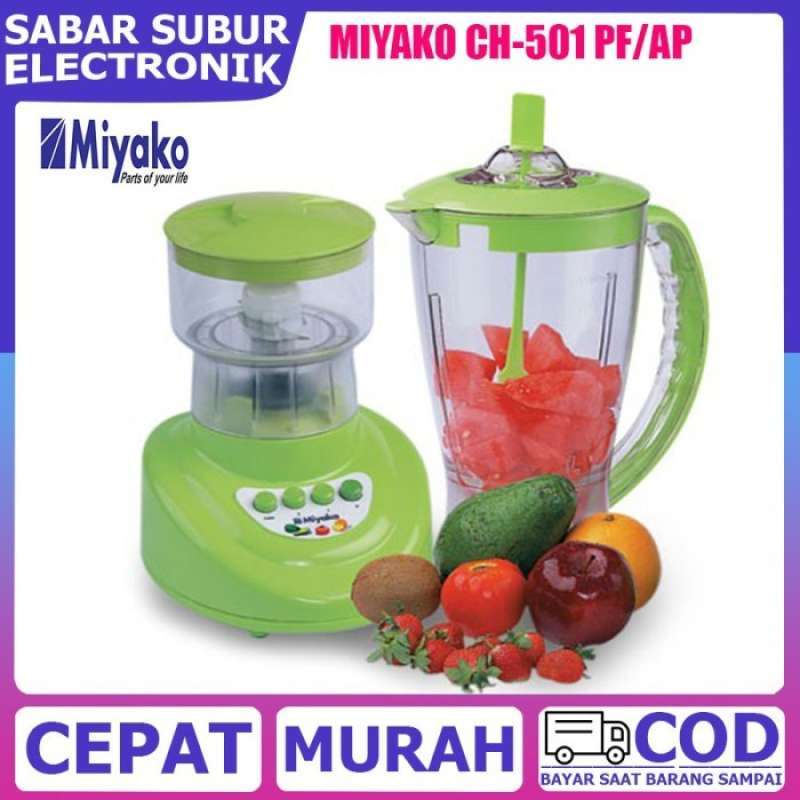 Promo MIYAKO CH-501 PF/AP Pelumat Chopper Blender - Hijau Diskon 23% di ...