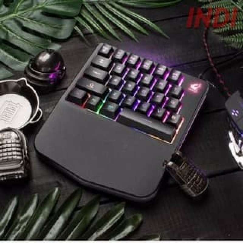 Promo Free Wolf Portable Gaming Keyboard RGB 28 Keys K11 Diskon 23% di ...