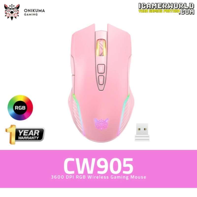 Promo Onikuma CW905 3600 DPI RGB Wireless Gaming Mouse Diskon 23% di ...