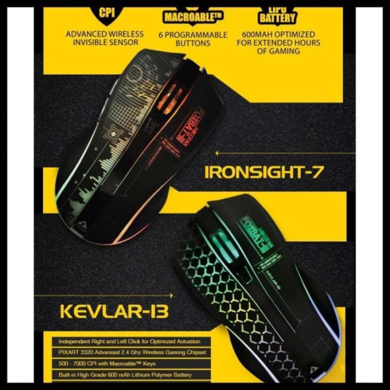Promo Armaggeddon Mikoyan Foxbat 3 Ironsight-7 Wireless Gaming Mouse Diskon 23% di Seller Farere ...