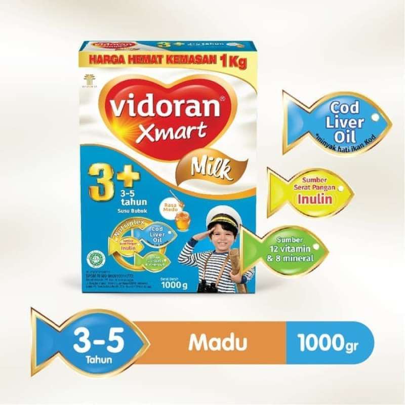 Promo Vidoran Xmart 3+ Nutriplex Susu Formula [1000 G] - Madu Diskon 23 ...