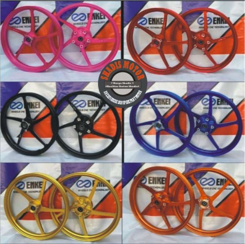 Promo Velg Bintang Merk Enkei 525 Ukuran 160/160 Ring 17 Set Motor MX ...