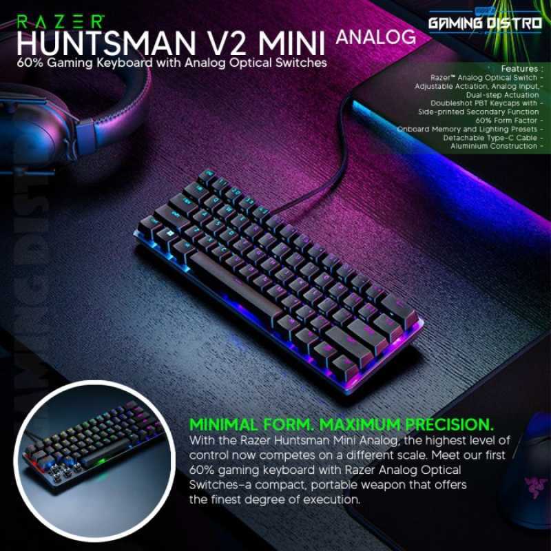 Promo Razer Huntsman V2 Mini Analog 60% Mechanical Keyboard Optical ...