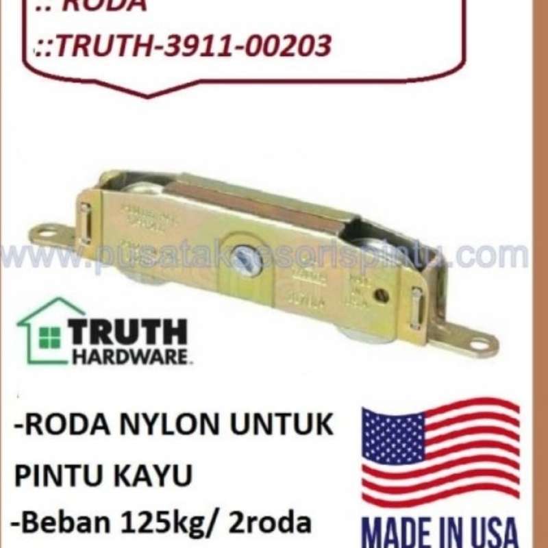 Promo Roda Sliding Door Truth 39-11-00-203( Roda Nylon U/kayu) Diskon ...