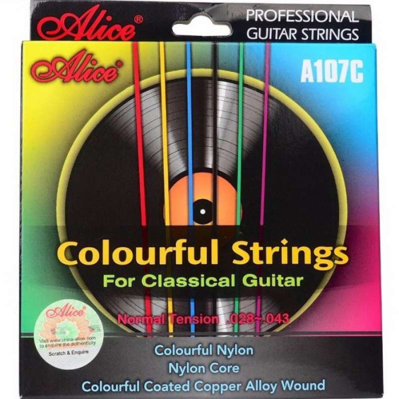 Jual Senar Gitar Klasik Nylon Pelangi Alice A107c Di Seller Plaza ...