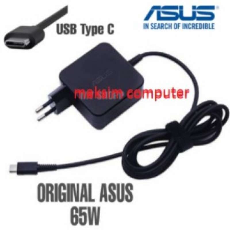 Promo Adaptor Charger Laptop Asus 65W USB Type C Original - MC Diskon 23% di Seller Indah ...