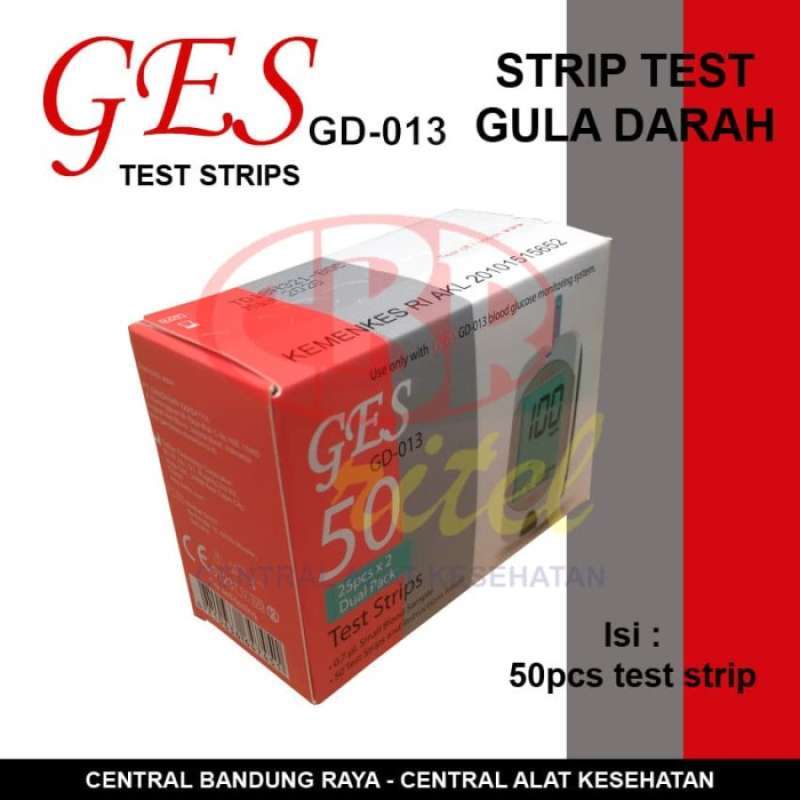 Promo Strip Test Glucometer Ges Gd-013 Isi 50pcs Diskon 17% Di Seller ...