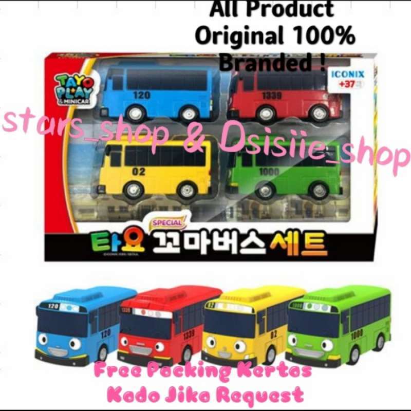 Promo Tayo The Little Bus Mini Tayo Bus Set Original / Mainan Bus Anak Diskon 23% di Seller enzo ...