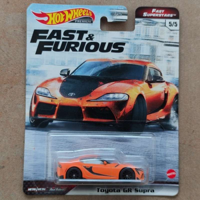 Jual Hotwheels Premium Toyota GR Supra fast furious orange han di ...