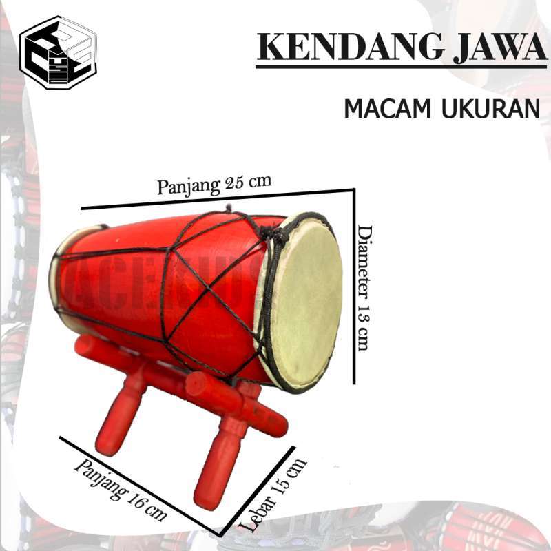Jual Alat Musik Tradisional Kendang Jawa Ukuran Tinggi 25 Cm Gendang ...