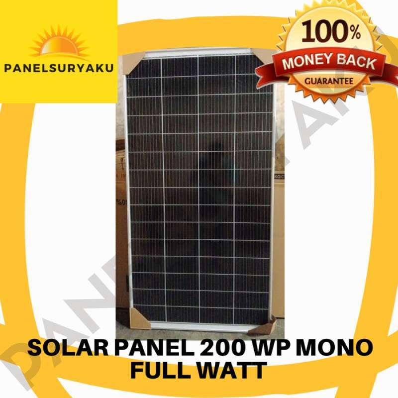 Promo SOLAR PANEL SURYA SOLAR CELL MODULE 200 WP 200 WATT 200WP MONO ...