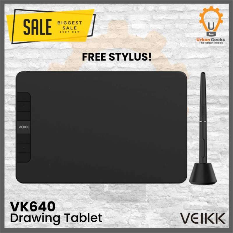 Promo VEIKK VK640 Digital Graphic Drawing Pen Tablet OSU Alter S640 A30 ...